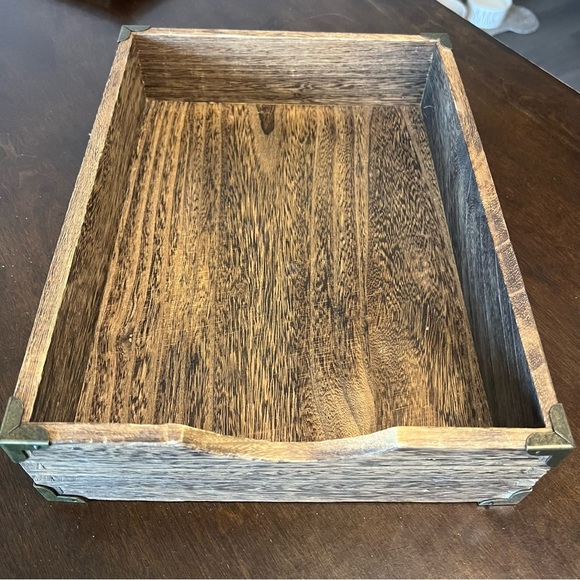Threshold | Office | Threshold Letter Tray Wooden Boho | Poshmark